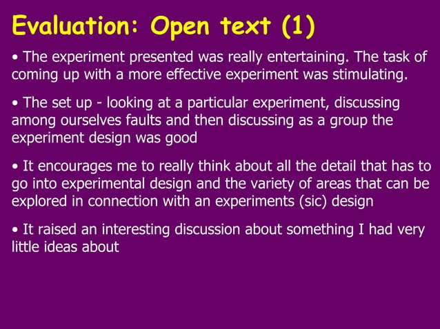 Experimental design: smell of fear | PPT | Educational Assessment ...
