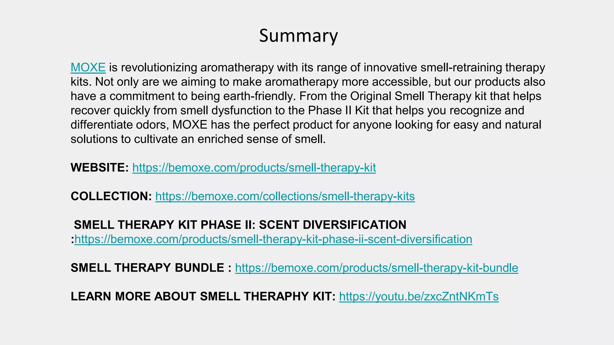 Smell Theraphy Kit | PPTX