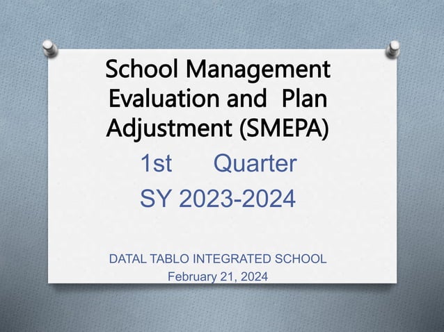 SMEPA (2023-2024) 1ST Quarter. It talks about ACCESS.pptx | Education