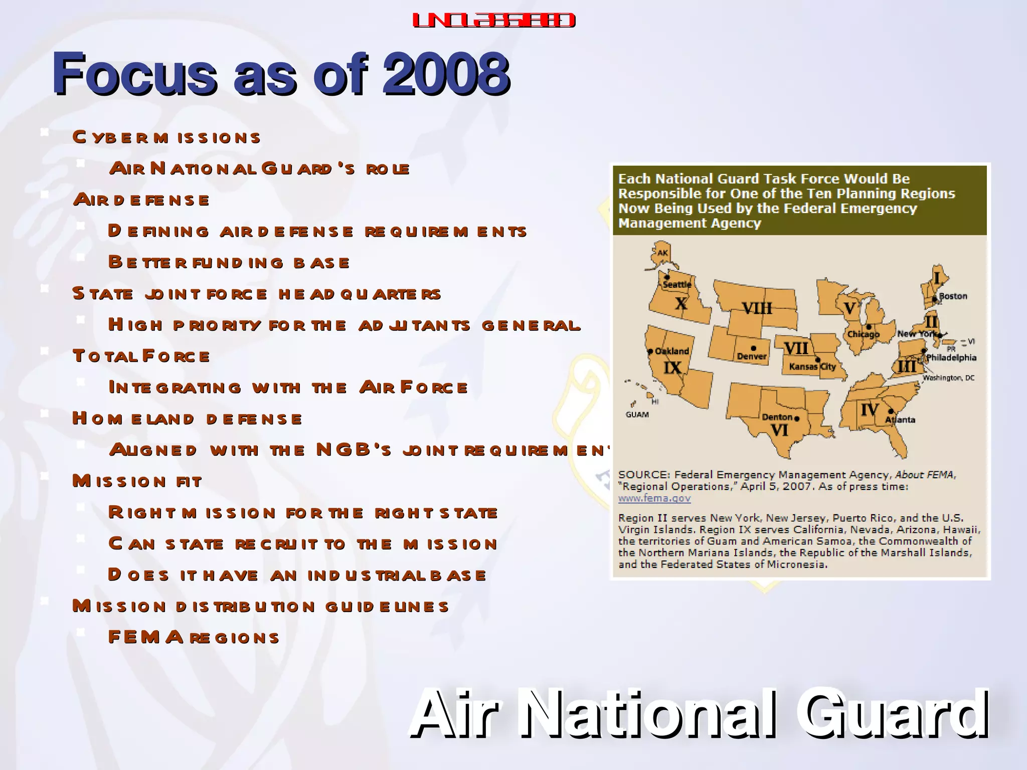 Presentation Overviewing the Air National Guard | PPT