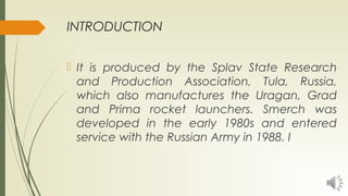 Smerch 9 k58 mlrs multiple launch rocket system, russia (2) | PPT ...