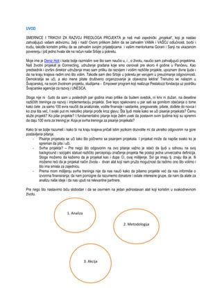 Smernice i trikovi za razvoj predloga projekta. | PDF