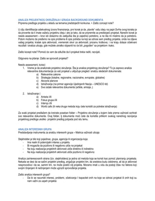 Smernice i trikovi za razvoj predloga projekta. | PDF