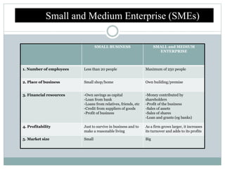 smes.pptx | Small and Medium-sized Business | Business