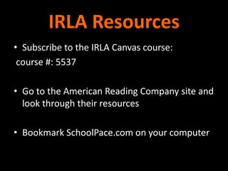 SMES IRLA for beginners | PPTX