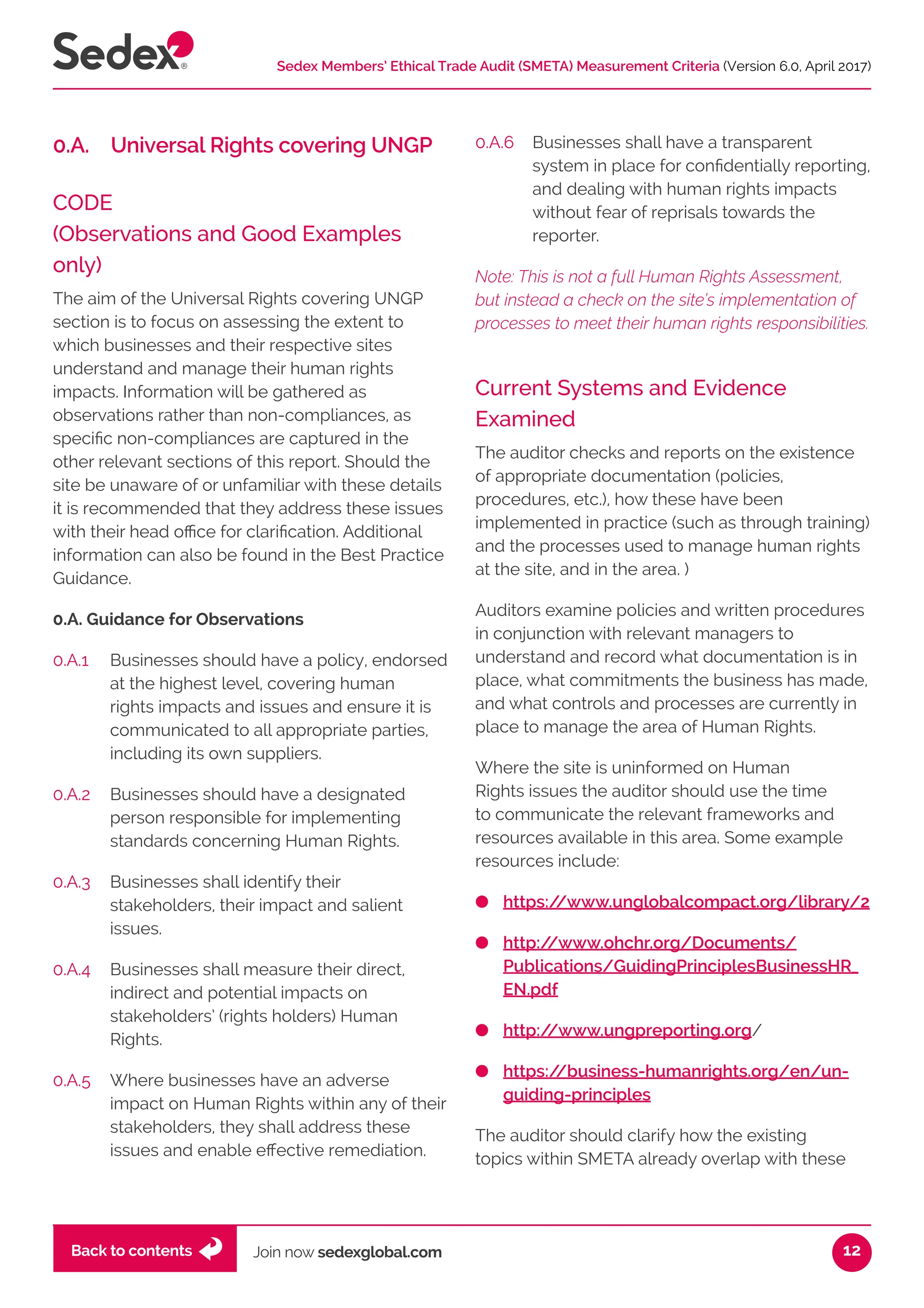 Sedex Members Ethical Trade Audit (SMETA) Measurement Criteria | PDF