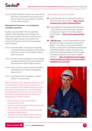 Sedex Members Ethical Trade Audit (SMETA) Measurement Criteria | PDF