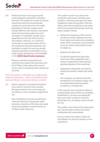 Sedex Members Ethical Trade Audit (SMETA) Measurement Criteria | PDF