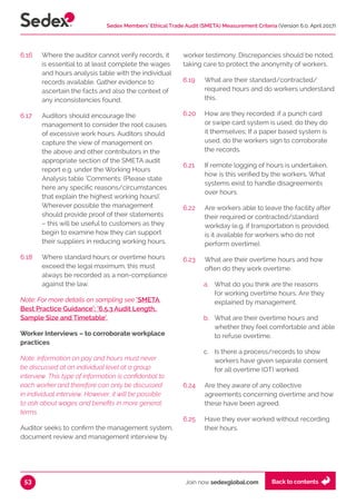 Sedex Members Ethical Trade Audit (SMETA) Measurement Criteria | PDF