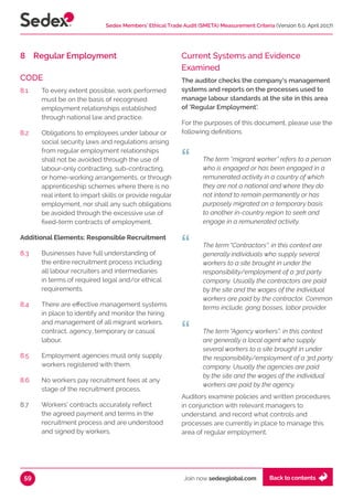 Sedex Members Ethical Trade Audit (SMETA) Measurement Criteria | PDF