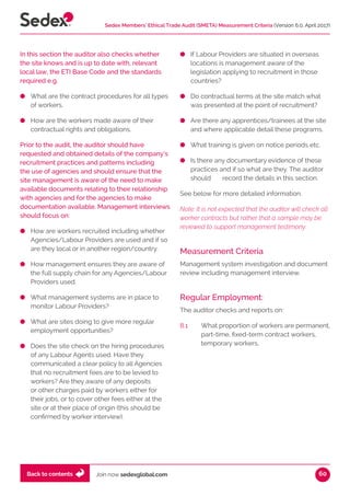 Sedex Members Ethical Trade Audit (SMETA) Measurement Criteria | PDF