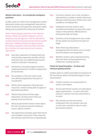 Sedex Members Ethical Trade Audit (SMETA) Measurement Criteria | PDF