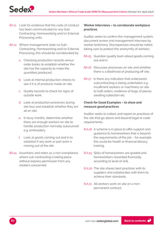 Sedex Members Ethical Trade Audit (SMETA) Measurement Criteria | PDF