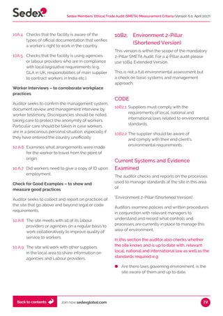 Sedex Members Ethical Trade Audit (SMETA) Measurement Criteria | PDF