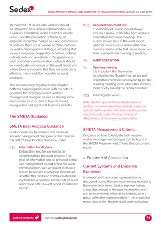 Sedex Members Ethical Trade Audit (SMETA) Measurement Criteria | PDF