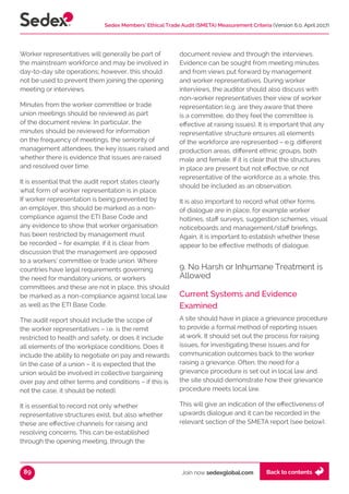 Sedex Members Ethical Trade Audit (SMETA) Measurement Criteria | PDF