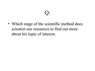 Scientific Method Flashcards | PPT