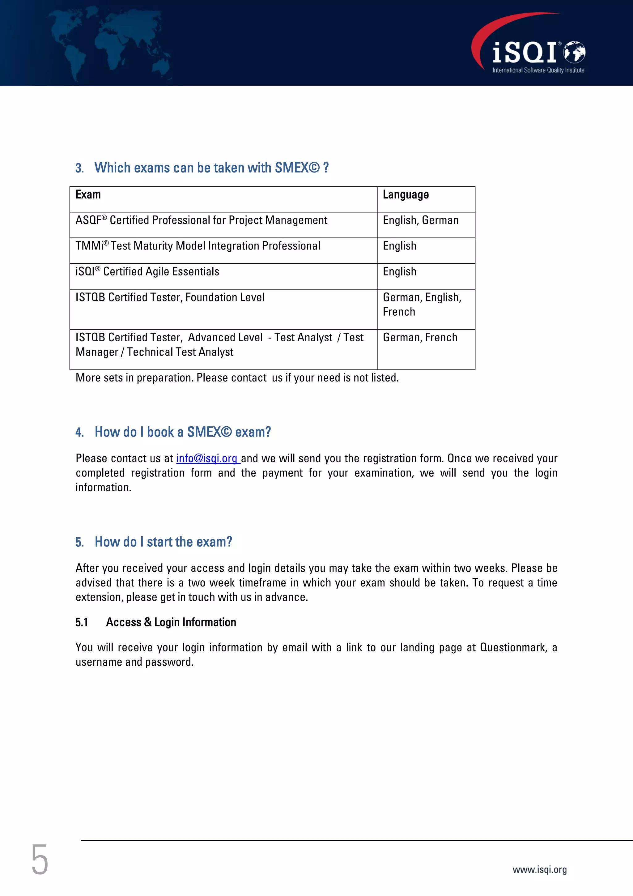 Instructivo SMEX (Smart Exam) | PDF