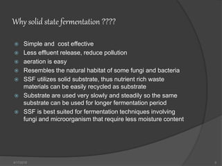 submerged and solid state fermentation | PPTX