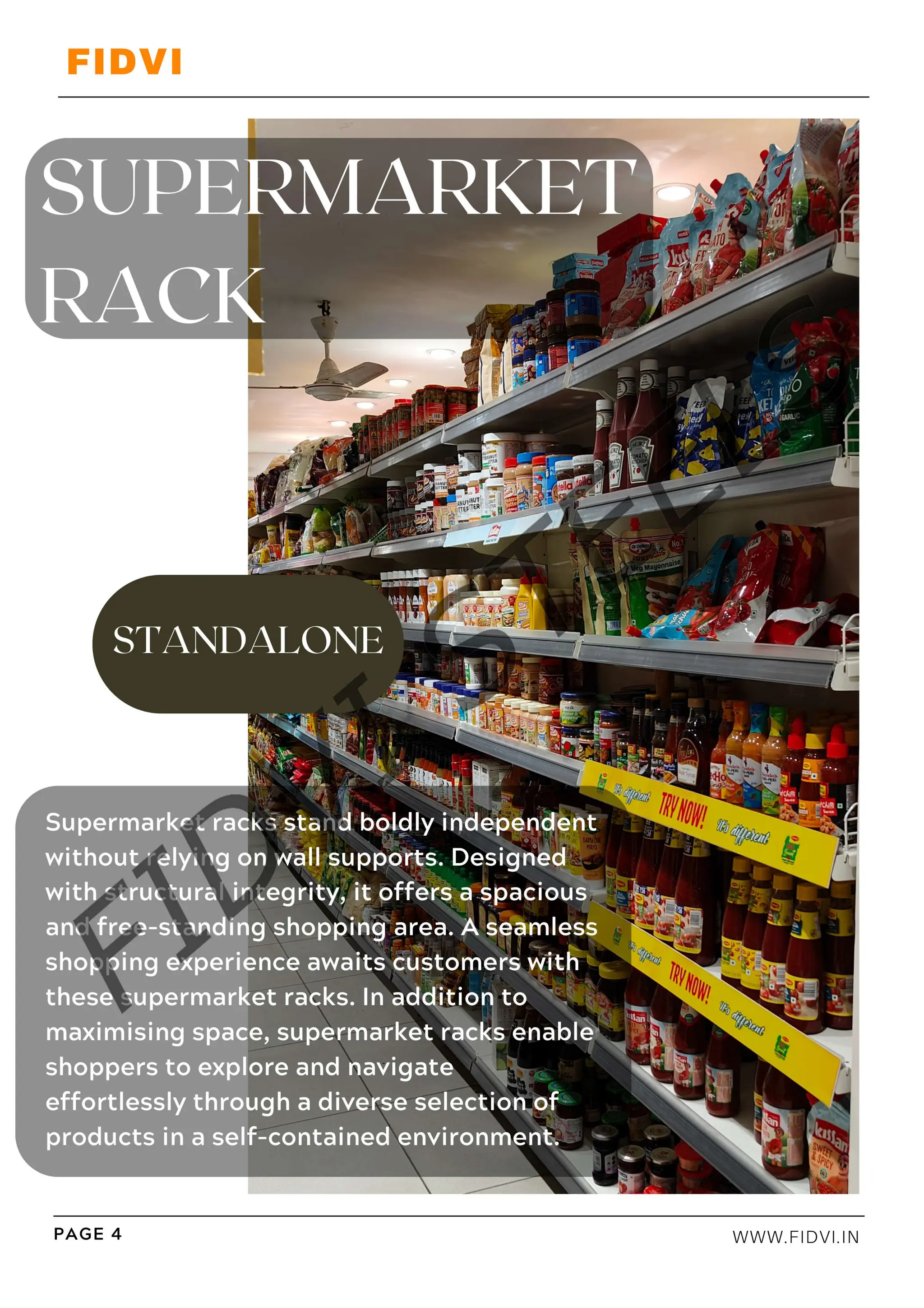 Supermarket display racks catlogue fidvi steel | PDF | Retail Industry ...