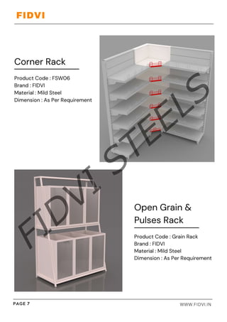 Supermarket display racks catlogue fidvi steel | PDF | Retail Industry ...