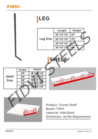 Supermarket display racks catlogue fidvi steel | PDF