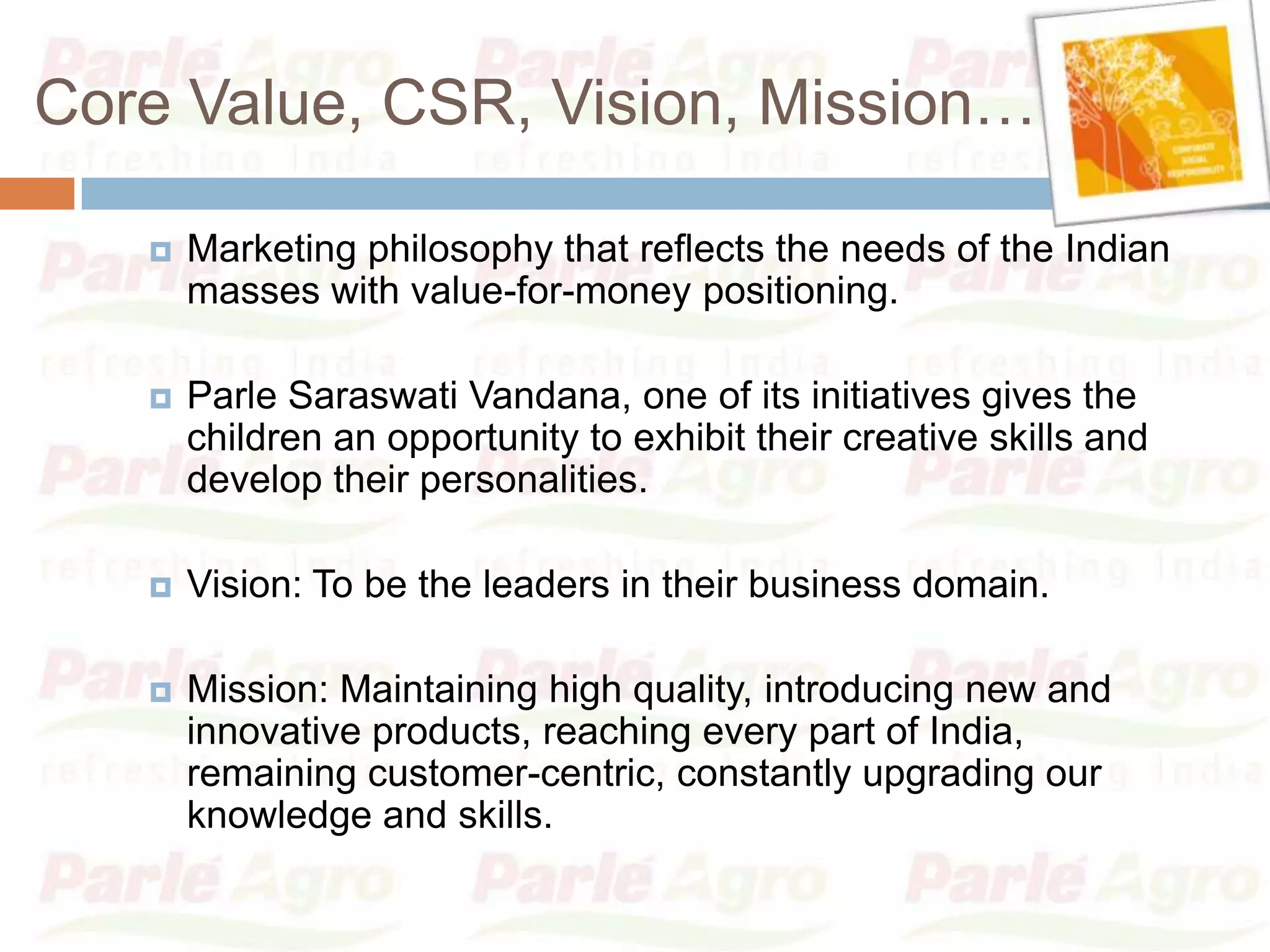 Parle Agro Pvt. Ltd. | PPTX