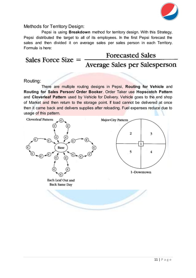 Sales Management of Pepsi | DOCX