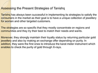 strategic management on tanishq | PPTX