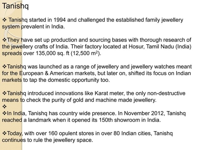 strategic management on tanishq | PPTX