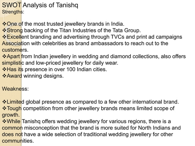 strategic management on tanishq | PPTX