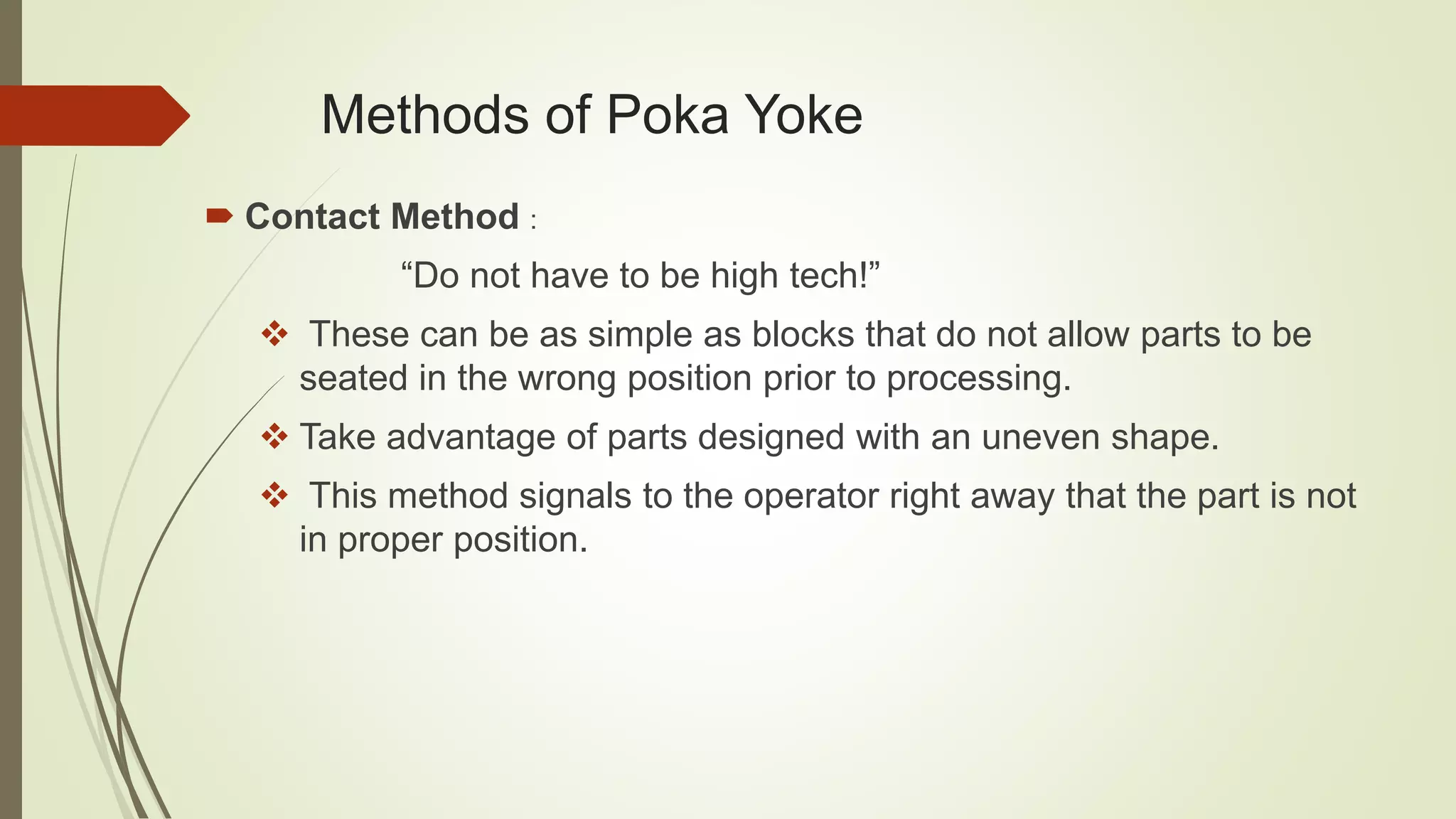 Poka Yoke in Manufacturing | PPTX