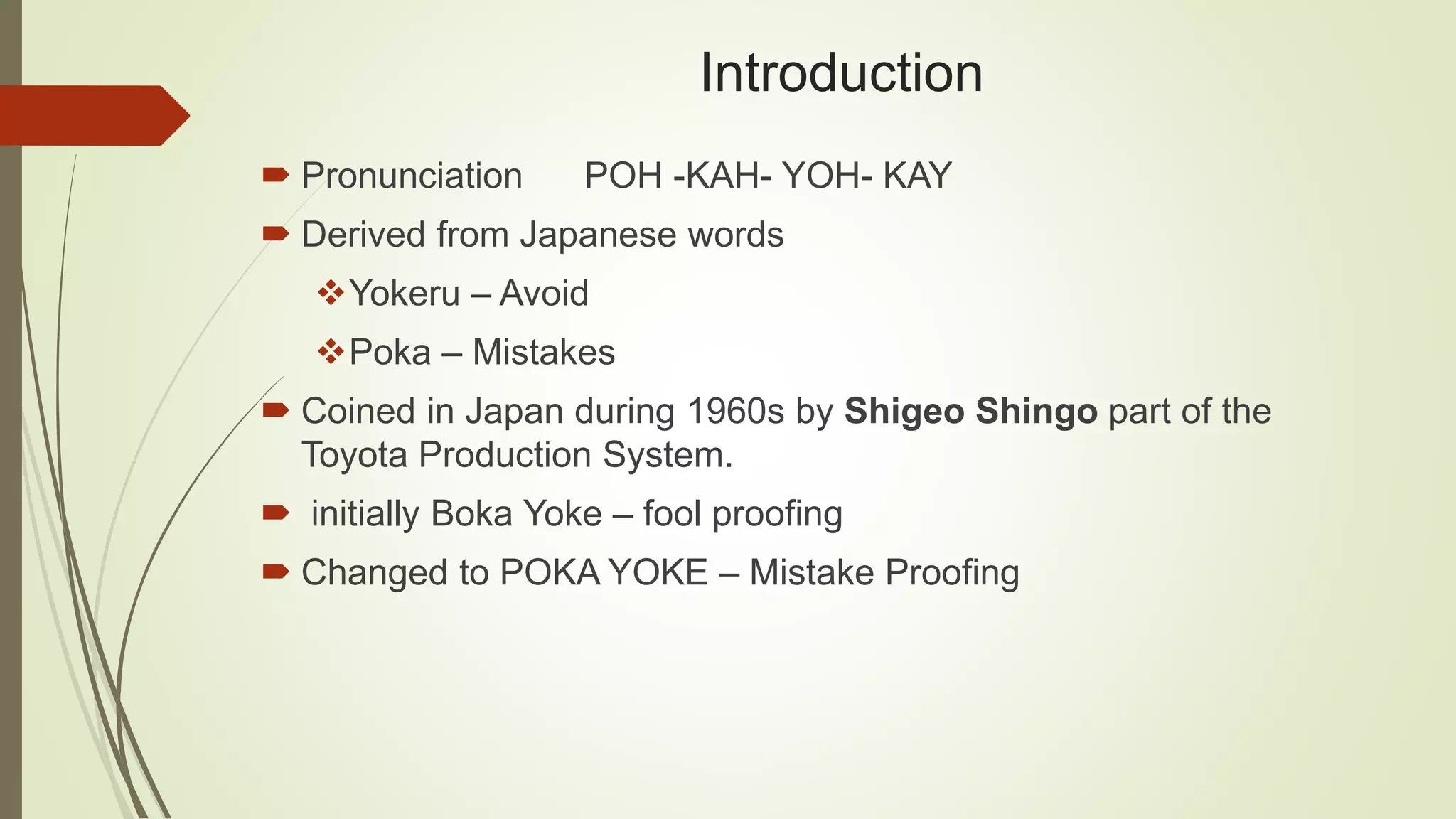 Poka Yoke in Manufacturing | PPT