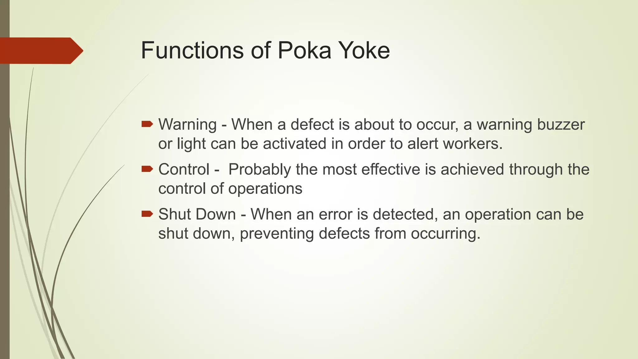 Poka Yoke in Manufacturing | PPTX