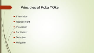 Poka Yoke in Manufacturing | PPTX