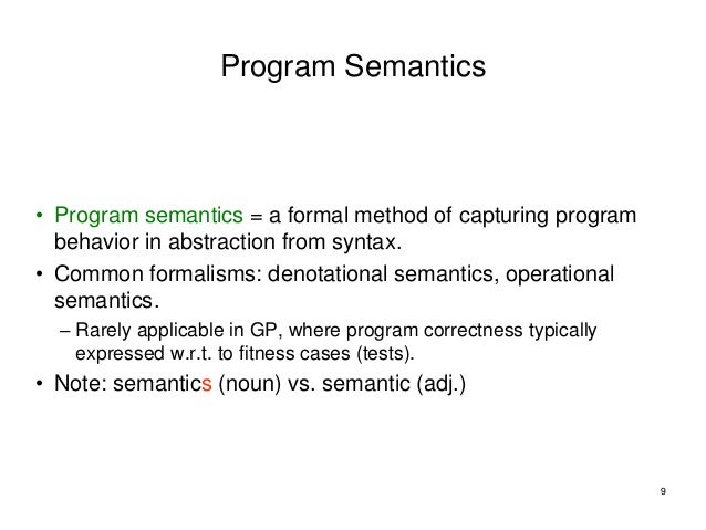 Semantic Genetic Programming Tutorial