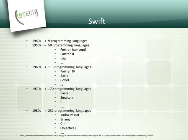 Server Side Swift | PPT