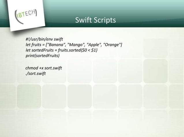 Server Side Swift | PPT