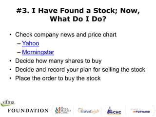 SMG Stock Research Worksheet 201: Answers to Students' Questions | PPTX