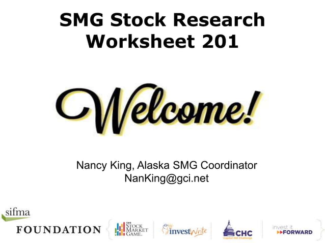 SMG Stock Research Worksheet 201: Answers to Students' Questions | PPTX ...