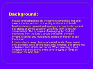 Smg unit 2 lesson 3 mutual funds | PPT