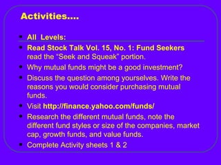 Smg unit 2 lesson 3 mutual funds | PPT