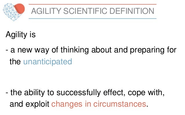 Agility - definition and curricula