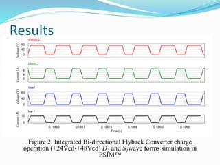 Bi-directional Flyback DC-DC Converter | PPTX