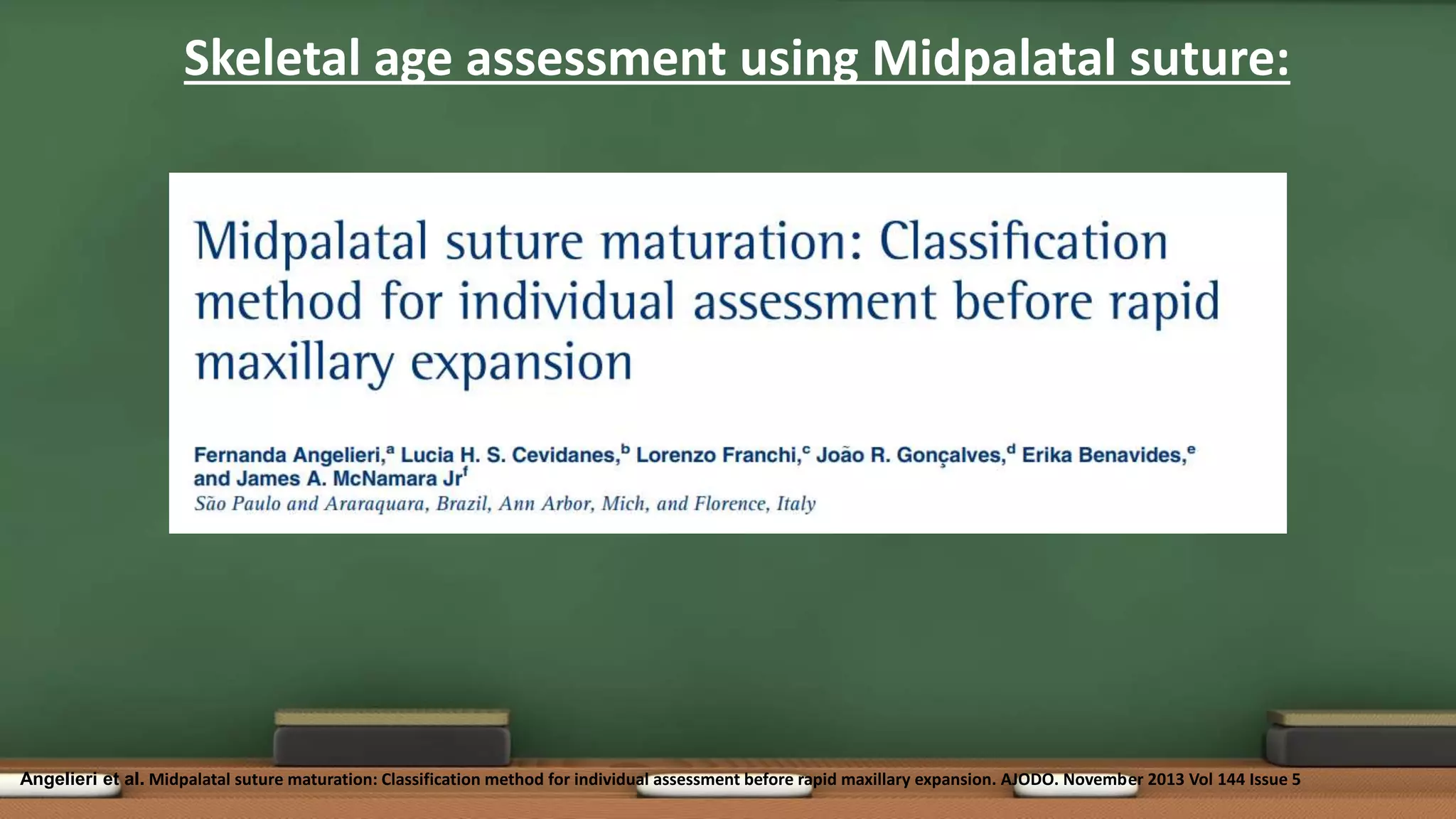 Skeletal Age Assessment and Maturity Indicators | PPTX