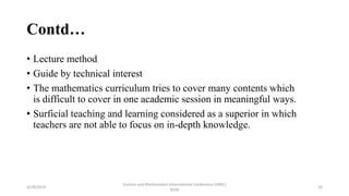 Images of Mathematics Curriculum Held by School mathematics Teachers ...