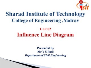 Structural analysis - Influence Line Diagram | PPTX