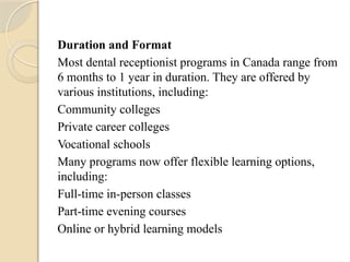 Smile-Worthy Careers: Canadian Dental Receptionist and Administration ...