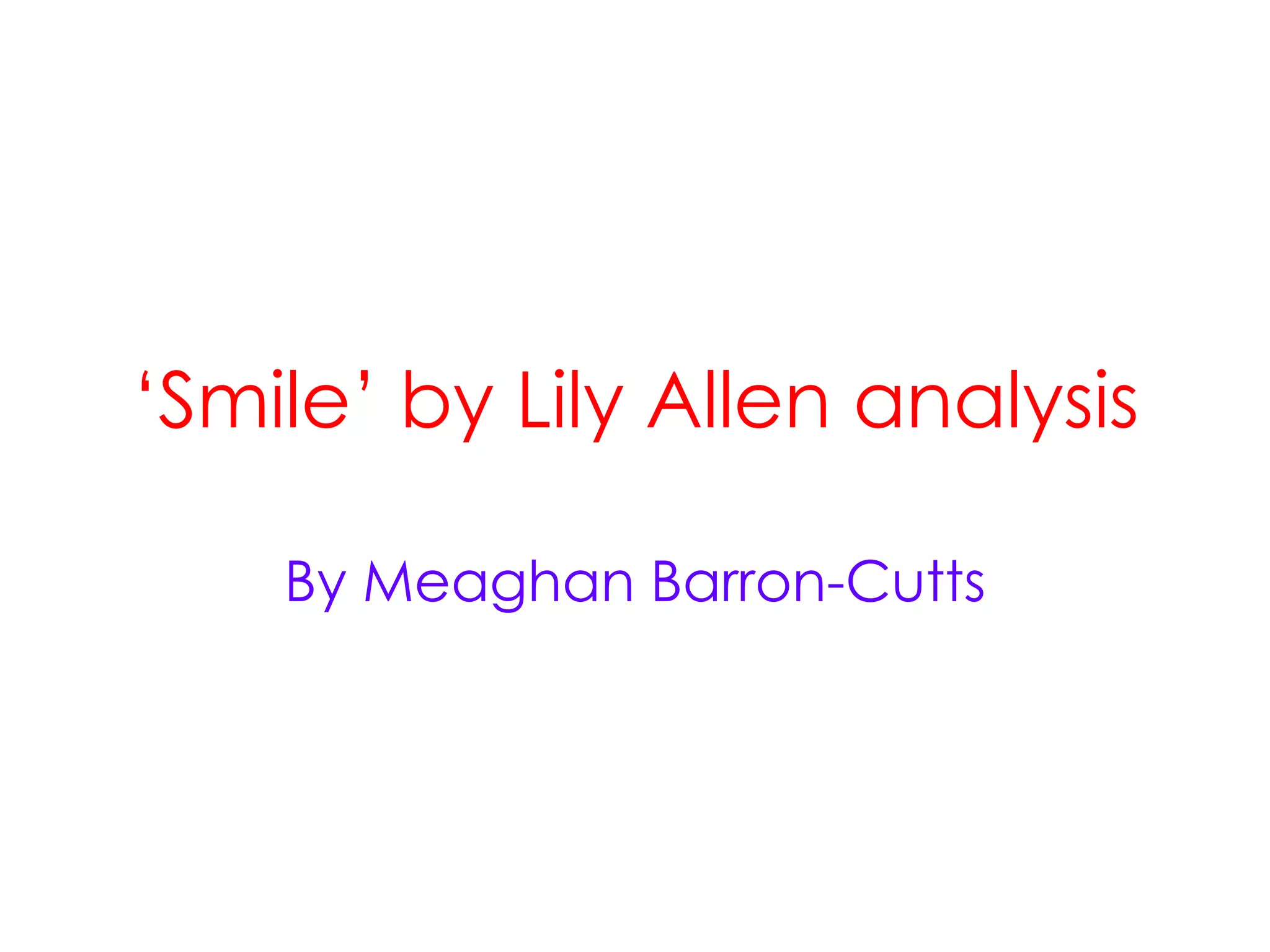 Smile analysis | PPT