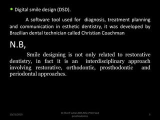 Smile analysis and digital smile design | PPTX